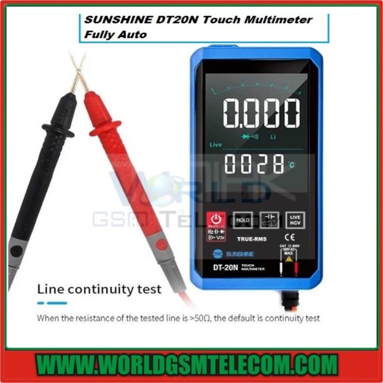 SUNSHINE DT20N Touch Multimeter Fully Auto – WORLD GSM TELECOM