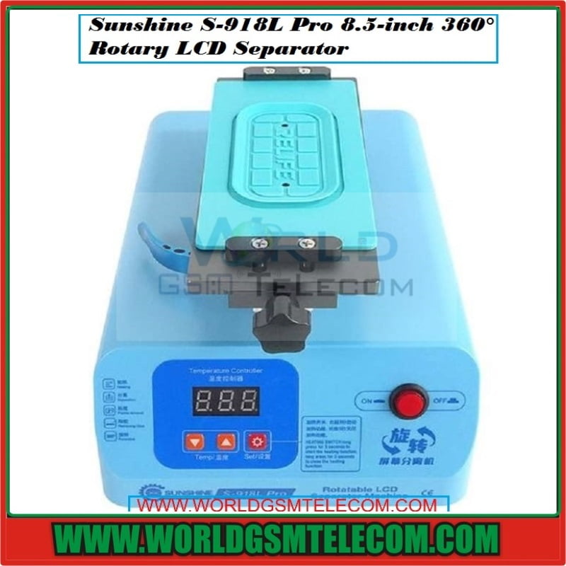 Sunshine S-918L Pro 8.5-inch 360 Rotary LCD Separator – WORLD GSM TELECOM
