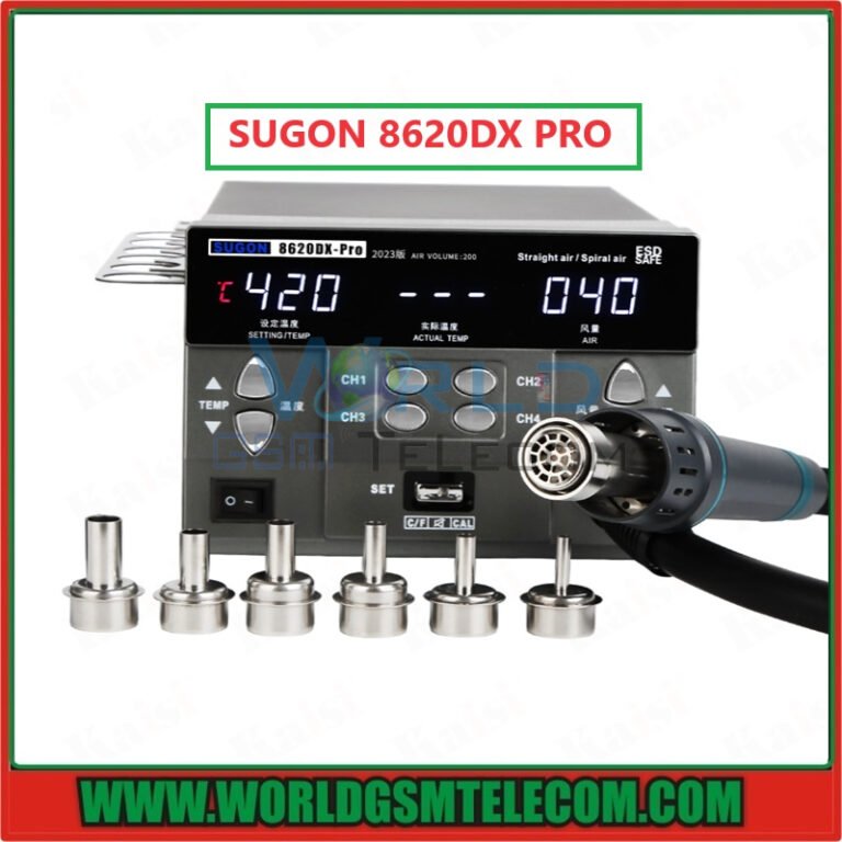 SUGON 8620DX PRO 1300W Hot Air Rework Station 2024 – WORLD GSM TELECOM