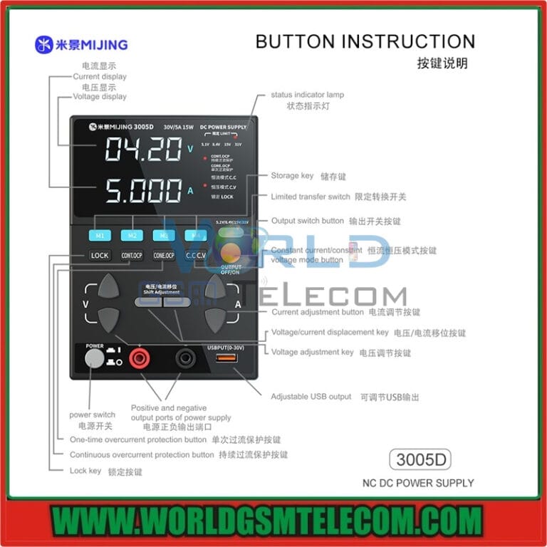 Mijing 3005D 31V High Precision Adjustable NC DC Stabilized Power ...