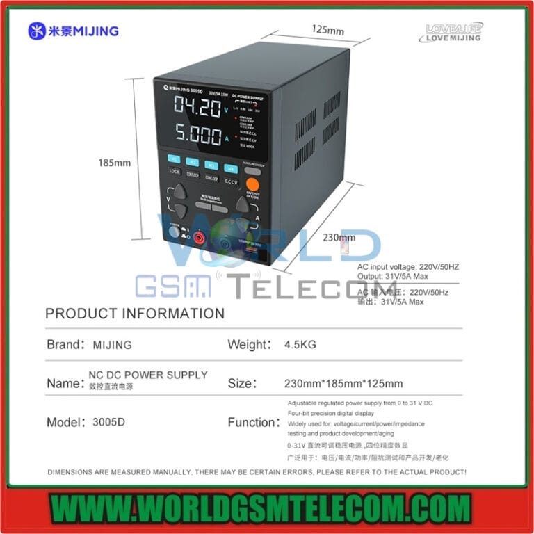 Mijing 3005D 31V High Precision Adjustable NC DC Stabilized Power ...